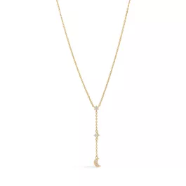 Mads Z Moon Child Halskæde 8 kt. Guld 3327150 - Avilé